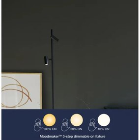 Nordlux - LED Stmívatelná stojací lampa OMARI 2xLED/3,2W/230V černá