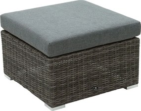 DEOKORK Ratanový stolek/taburet MALIBU (šedá)