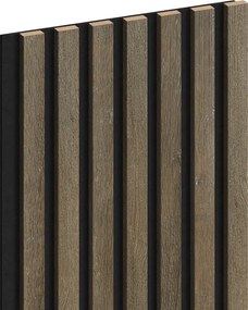 Mexen Lam-F, akustické stěnové lamely 275 × 31,5 cm, filc 6 mm, dub espresso, S105-275317-2812-065