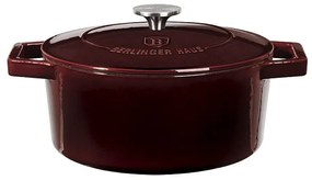 BERLINGERHAUS Pekáč litinový s poklicí 24 cm Burgundy Line BH-6497