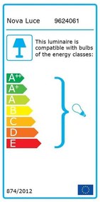 Nova Luce Závěsné svítidlo LATO opálové sklo antický mosazný kov černý kabel E27 1x12W