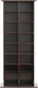 Úložná skříňka na média, 8patrový organizér na DVD VEVOR – 559 × 222 × 1295 mm