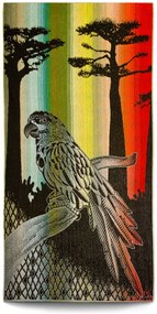 Plážová osuška Veba ZARA Africké léto papoušek III. Velikost: 75x150 cm