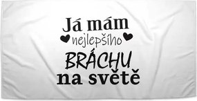 Sablio Ručník Já mám nejlepšího bráchu na světě - 30x50 cm