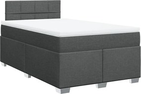 Box spring postel s matrací tmavě šedá 120x190 cm textil 3285828