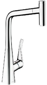 Hansgrohe Metris Select - Dřezová baterie s výsuvnou koncovkou, chrom 14884000