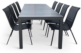 Zahradní jídelní set Grande Pasto + 8x kovová židle Ramada