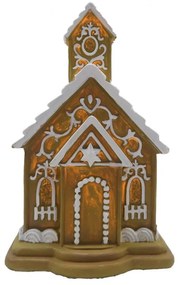 Svítící perníková chaloupka Gingerbread House - 9*9*14 cm