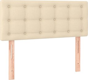 Box spring postel s matrací krémová 90x190 cm textil 3140342