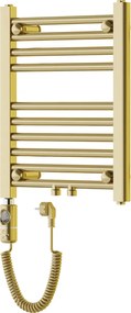 Mexen Mars, elektrické topné těleso 500 x 400 mm, 300 W, zlatá lesklá, W110-0500-400-2300-50