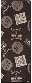 Koberce Breno Kusový koberec COFFEE PATTERN 44, Hnědá, Vícebarevné, 67 x 180 cm