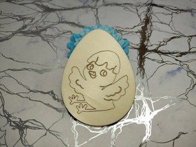 Velikonoční vajíčka s motivem Kuřátko s tulipánem