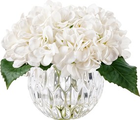 Côte Noire Parfémovaná kytice hortenzií Round Bowl Hydrangeas White