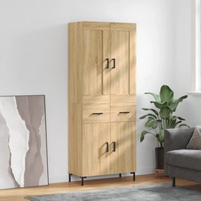 Skříň highboard dub sonoma 69,5 x 34 x 180 cm kompozitní dřevo 3199876