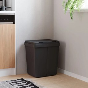 Dvojitý odpadkový koš antracitový 2 x 25 l 154982