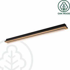 Brilagi - LED Stropní svítidlo WOODY FLAT LED/25W/230V 118 cm dub/černá