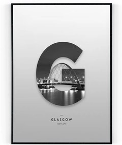 Plakát / Obraz Glasgow Samolepící plátno A4 - 21 x 29,7 cm