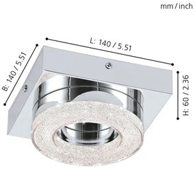 Eglo 95662 - LED Stropní svítidlo FRADELO LED/4W/230V