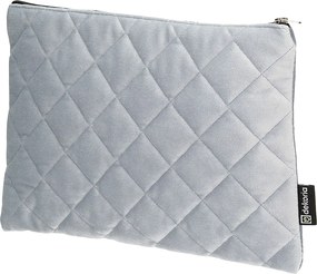 Pouzdro na tablet Velvet barva šedá látka lesklé, sametová
