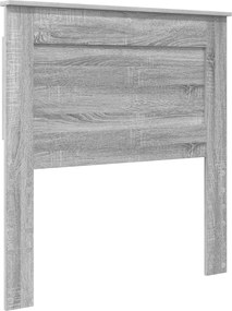 Rám postele s čelo Šedá Sonoma 75 x 190 cm Masivní borové dřevo 3410149