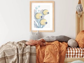 Pastelowe Love Obraz na zeď RYBA do dětského pokoje Zvolte rozměr: 20 x 30 cm