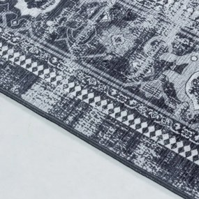 Vopi | Kusový koberec Fiesta 4301 black - 80 x 250 cm