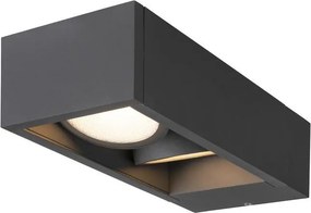 LA 1004748 ESKINA FRAME WL venkovní LED nástěnné přisazené svítidlo double antracit CCT switch 3000/4000 K - BIG WHITE (SLV)