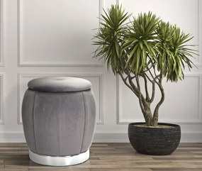 Taburet PARIS 43 cm šedý