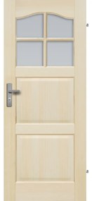 Interiérové dveře Radex dřevěné TRYPLET 4S Šířka dveří: 80 cm, Otvírání dvěří: Pravé