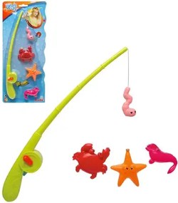 SIMBA Hra Rybář magnetická / Společenská hra / prut 36 cm / 3 zvířátka