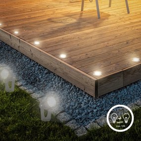 BRI 3913032 CONNECT TO SHINE prodlužovací sada Kebony 3ks LED zapuštěných svítidel do země, IP67 - BRILONER