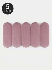 Sinsay - Čalouněné stěnové panely 5 pack - pastelová růžová