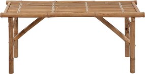Skládací zahradní lavice s poduškou 118 cm bambus 3063871