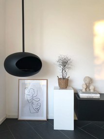 Podstavec PODEST, výška 60 cm, sklolaminát, bílý lesk
