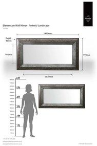 Nástěnné zrcadlo 77x149 cm Elementary – Premier Housewares