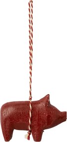Vánoční dřevěná ozdoba Pig Red Maileg