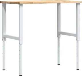Pracovní stůl 100 x 60 x (71,5–98) cm masivní dubové dřevo 3309717