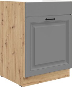 STILO ad | dolní skříňka 60 ZL 1S dřezová | 60 cm | PREMIUM BOX | artisan/šedá