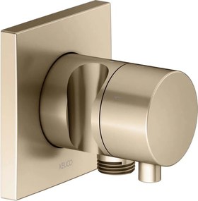 Keuco IXMO Comfort - Uzavírací a přepínací ventil pod omítku, pro 3 spotřebiče, s připojením a držákem sprchy, kartáčovaný bronz 59549031202