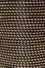 Pokojový květináč MACETA, ratan, 24x32 cm, natur/černá