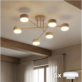 Brilagi - LED Přisazený lustr MONO 6xGX53/30W/230V béžová