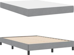 Postel s boxspringem Světle šedá 160 x 200 cm textil 3398500