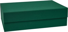 Tmavě zelený kartonový úložný box s víkem 45x33x15 cm Hako – OYOY Living Design