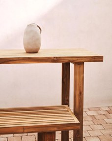 Zahradní barový stůl adell 140 x 70 cm přírodní MUZZA