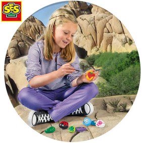SES CREATIVE Malování na kamínky kreativní set pro dívky v krabici 14818