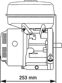vidaXL Benzínový motor 6,5 HP 4,8 kW černý