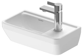 Duravit D-Neo - Umývátko 400x220 mm, otvor na baterii vpravo, bez přepadu, bílá 0739400041