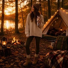Quokka Termoláhev Solid autumn / 630 ml / nerezová ocel / dvouplášťová