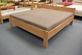 Buková postel Tina 2 - zvýšená   ,  160x200 cm