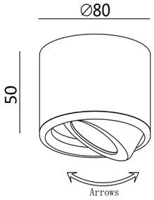 Fabas 3430/71/102 - LED Bodové svítidlo ANZIO 1xLED/6W/230V